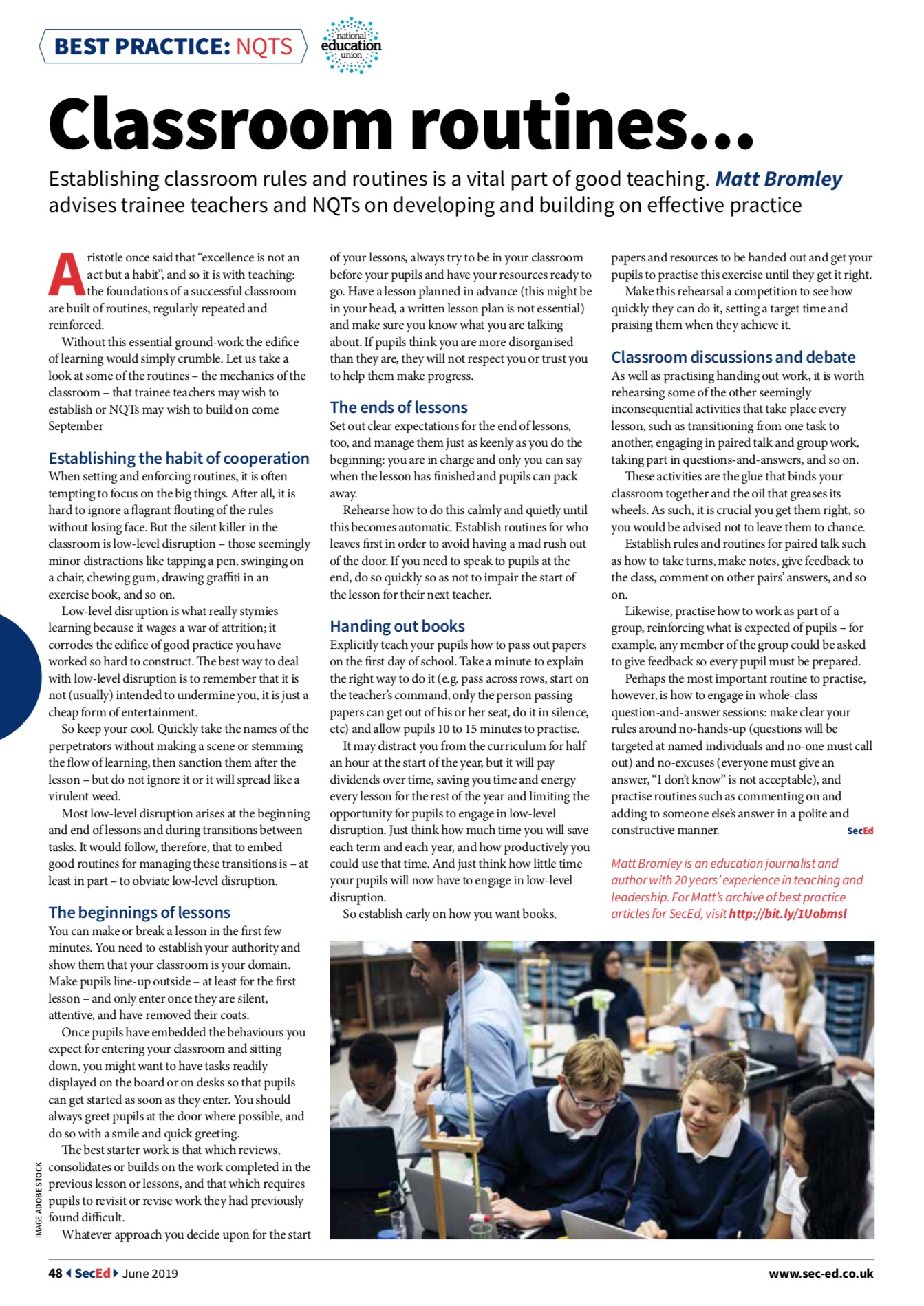 Early Career Teachers: Classroom rules and routines – bee | Bromley ...