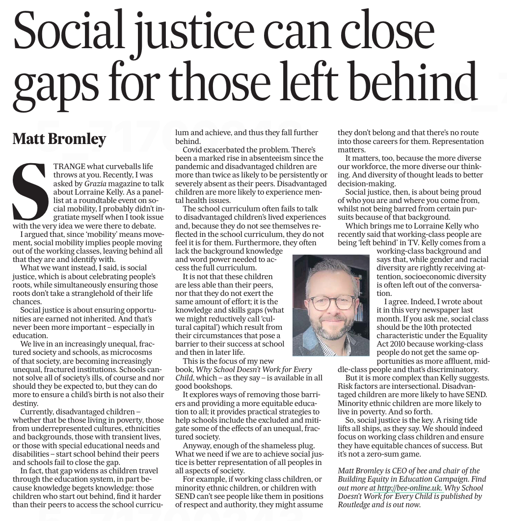 Social justice, not social mobility, is the rising tide that lifts all ...